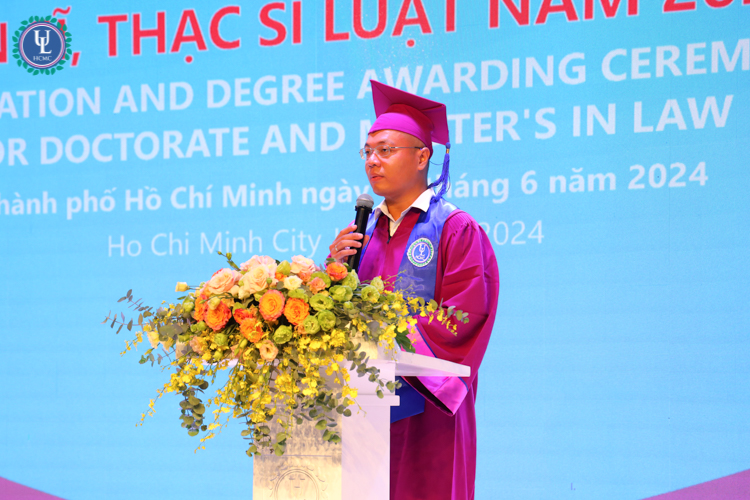 Trường Đại học Luật TP. HCM tổ chức Lễ tốt nghiệp và trao bằng tiến sĩ, thạc sĩ Luật năm 2024